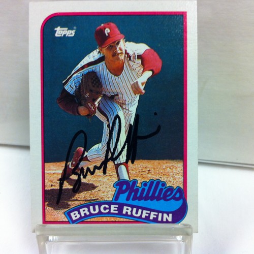 Bruce Ruffin~Autographed 1989 Topps #518 Baseball Card~JT Sports COA | eBay