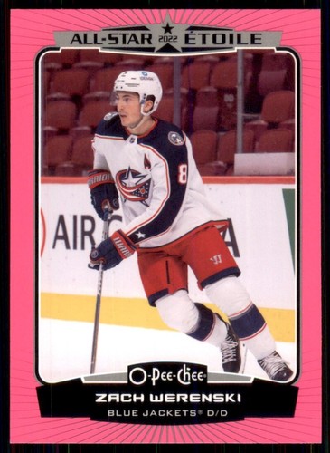 2022-23 UD O-Pee-Chee OPC All-Stars Base Neon Pink #535 Zach Werenski ...