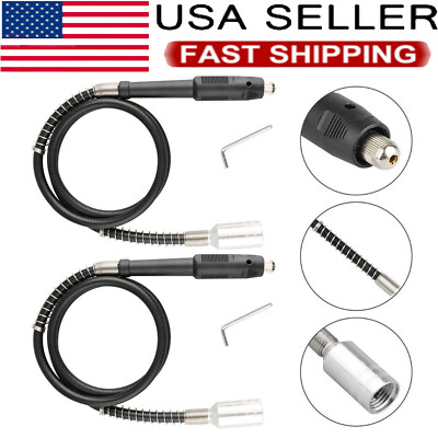 2Pcs 42" Extension Flexible Rotary Drill Tool Drive Shaft Attachment ...