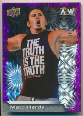 MATT HARDY #41 2022 Upper Deck AEW Wrestling PURPLE PRYO 159/199 | eBay