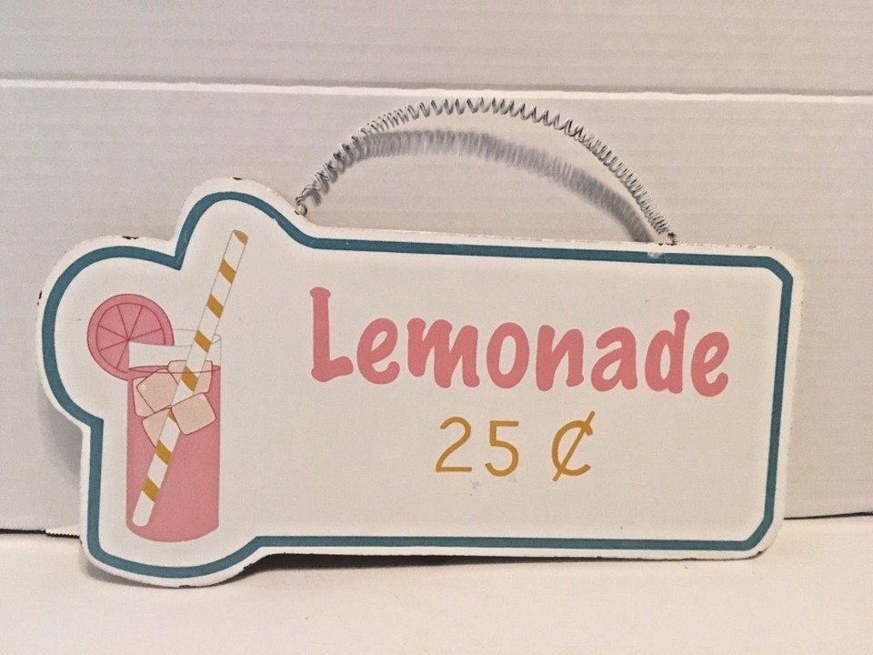 Lemonade 25 Cents approx 15x8 wood Sign | eBay