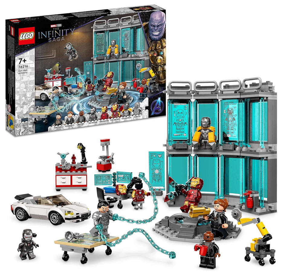 LEGO 76216 Marvel Avengers The Infinity Saga Iron Man Armory Set Sealed ...