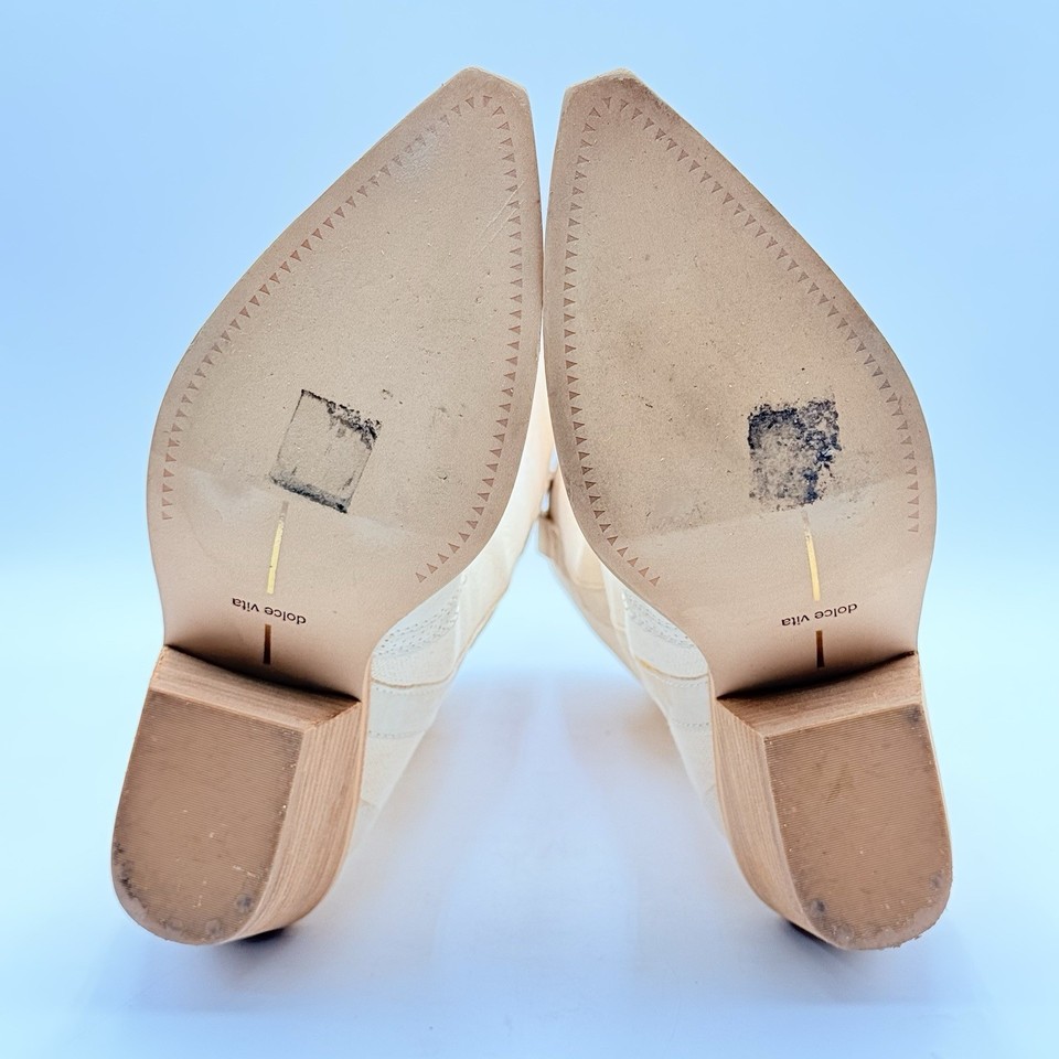 Dolce Vita Navene Vanilla Canvas & Nubuck Leather Boots Women's Size 11 ...
