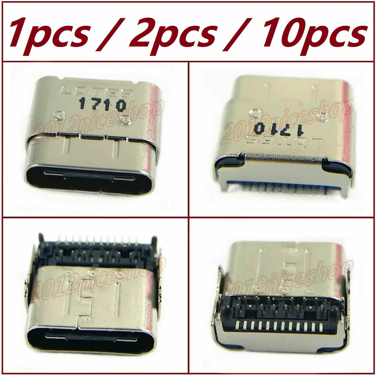 Lot OEM Type-C Charging Port Dock Connector For Huawei MateBook HZ-W09 ...