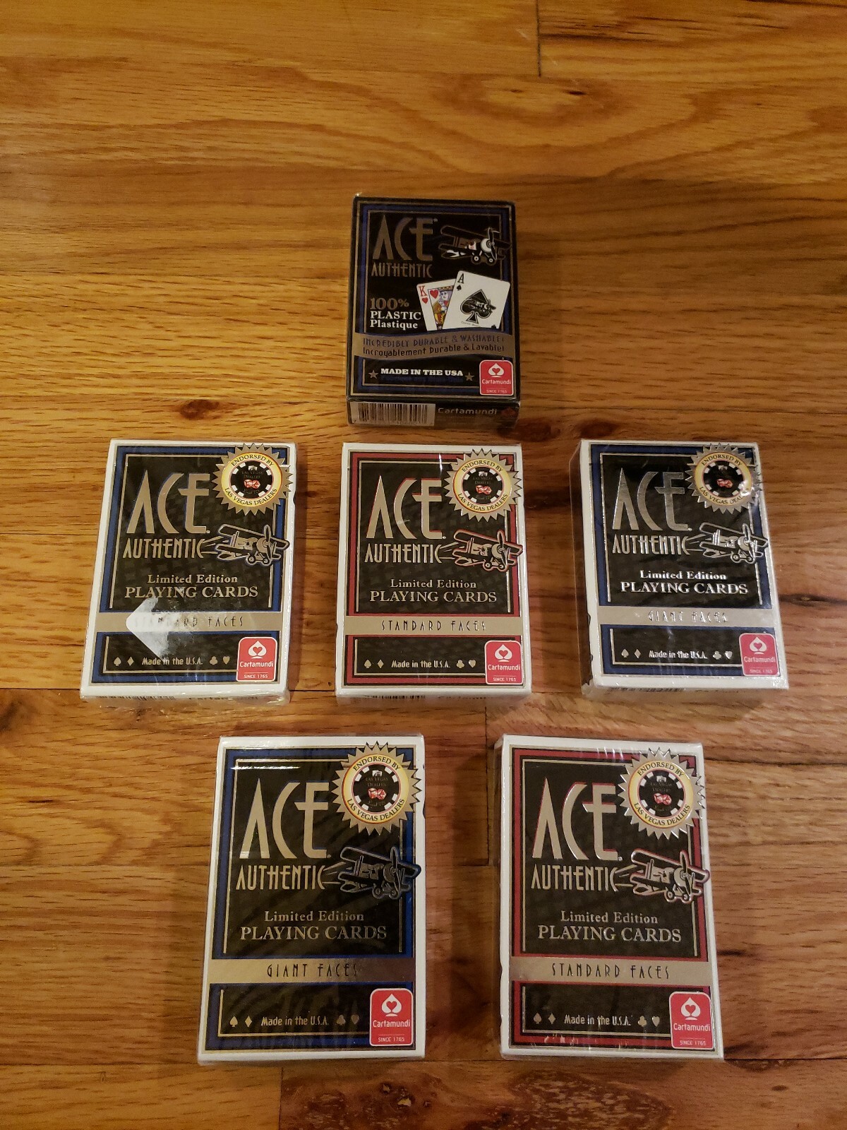 Ace Authentic PLAYING CARDS / COLLECTOR IDEA / NOS Rarity / RARE DECKS ...