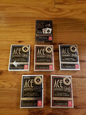 Ace Authentic PLAYING CARDS / COLLECTOR IDEA / NOS Rarity / RARE DECKS ...