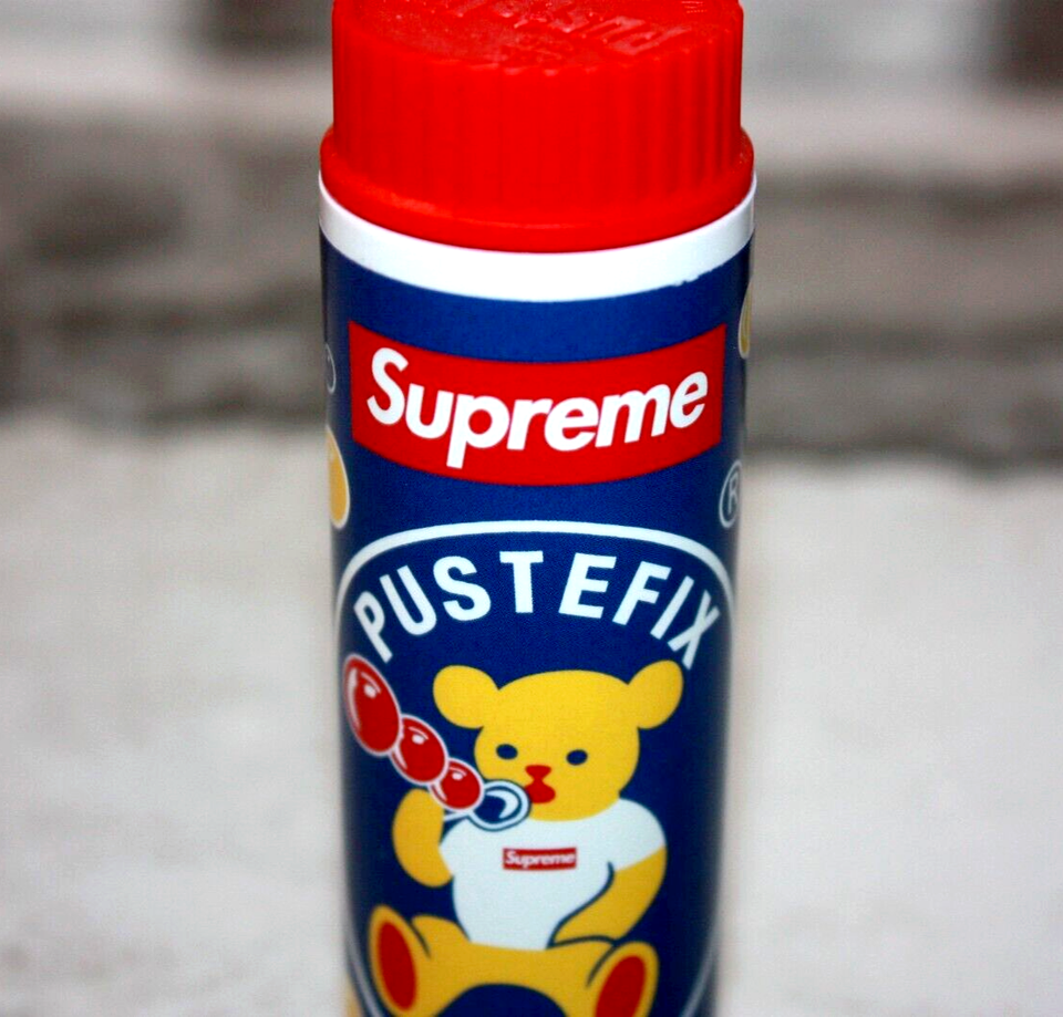 SUPREME X PUSTEFIX Soap Blowing Bubbles SS21 MIP New New York Box Logo ...