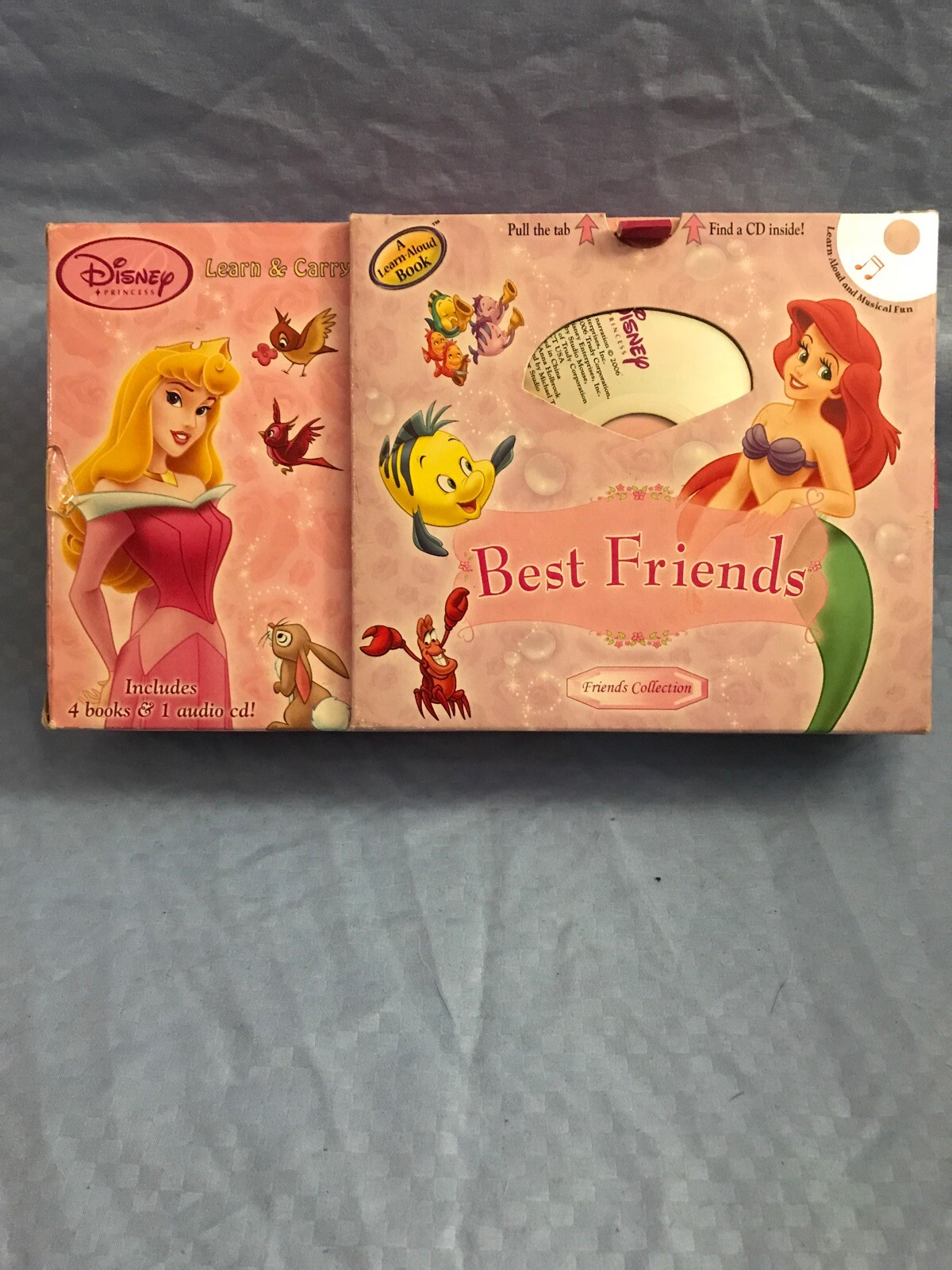 Disney Princess Best Friends 4-book Learn & Carry Pack w/ CD 06 Rare ...