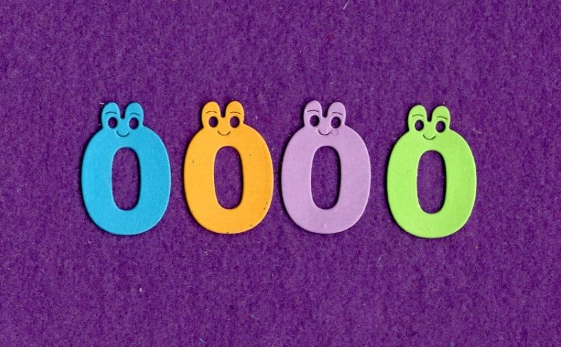 NUMBERS WITH FACE zero (0) die cuts scrapbook cards | eBay