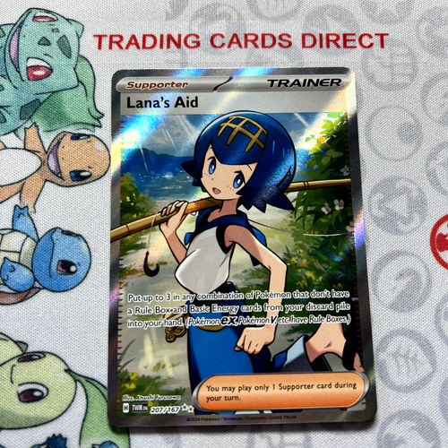 Lana's Aid 207/167 S&V Twilight Masquerade Holo Ultra Rare TWM Pokemon ...