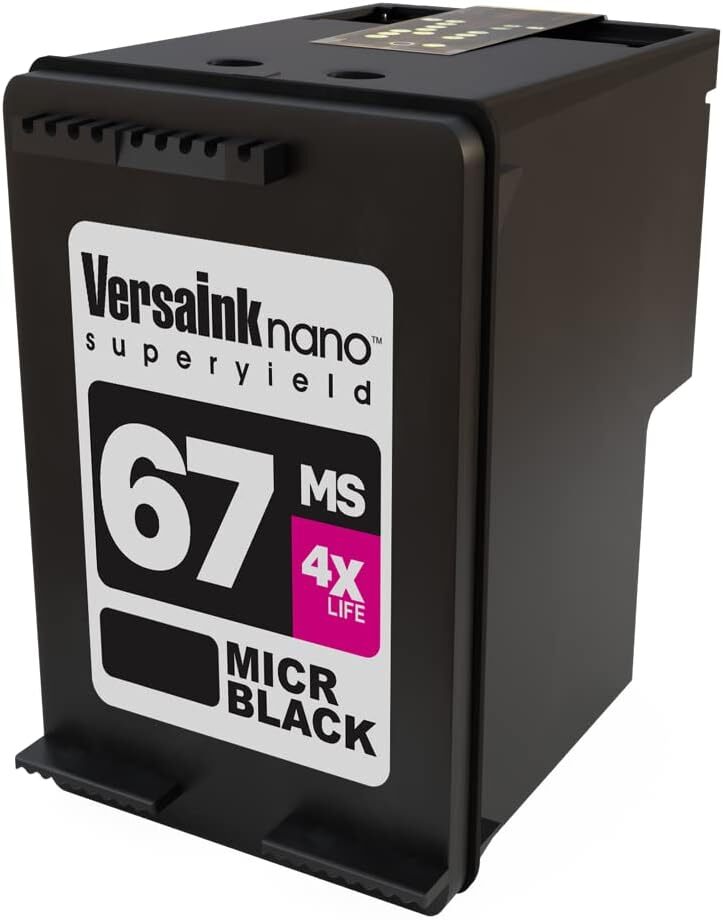 VersaInk-Nano HP 67 MS MICR Black Ink Cartridge for Check Printing | eBay