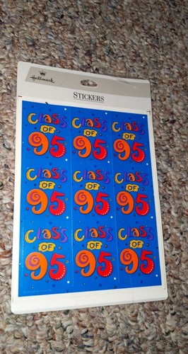 Vintage Hallmark Stickers Class of 1995 Graduation Class Reunion ...