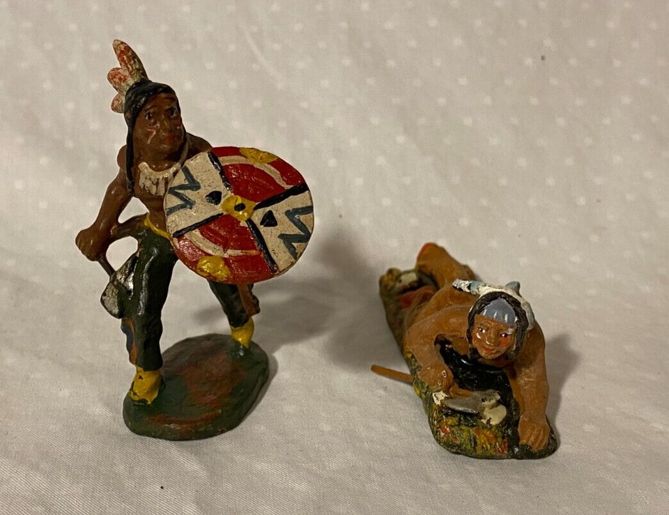 Elastolin Composition Native American Indians Toys Germany T-8 | eBay