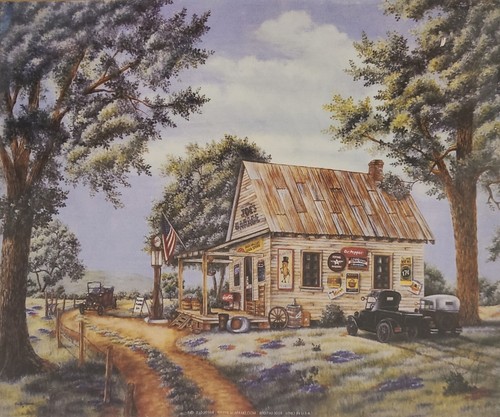 VTG 1998 Cardboard Litho Print by SCAFA Art Co. 8" x 10" JOE's GARAGE ...