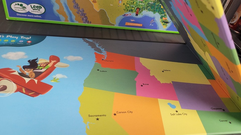 Leap Frog TAG Interactive United States 2-Sided Map US Learning Path ...