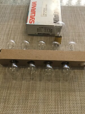10 New VINTAGE Sylvania #1176 MINIATURE LAMP LIGHT BULBS. Made In The ...