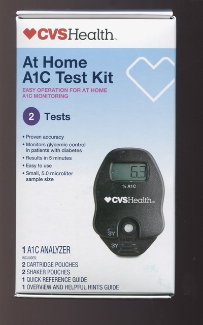 CVS at Home A1c Test Kit Easy to Use - Expiration November 2021 for ...