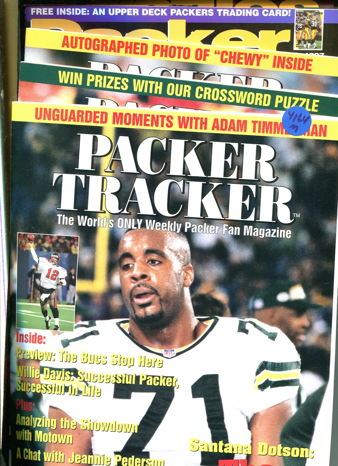 GREEN BAY PACKERS PACKER TRACKER MAGAZINE 1997 1998 LOT OF 7 DIFFERENT ...