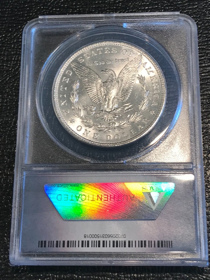 ANACS BU 1886 P MORGAN SILVER DOLLAR-LEGENDS OF THE COMSTOCK LODE ...