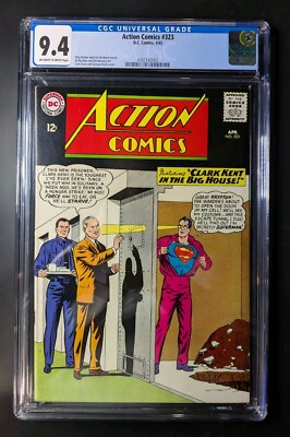 Action Comics #323 (DC Comics 1965) CGC 9.4, OWW Pages, Clark Kent ...