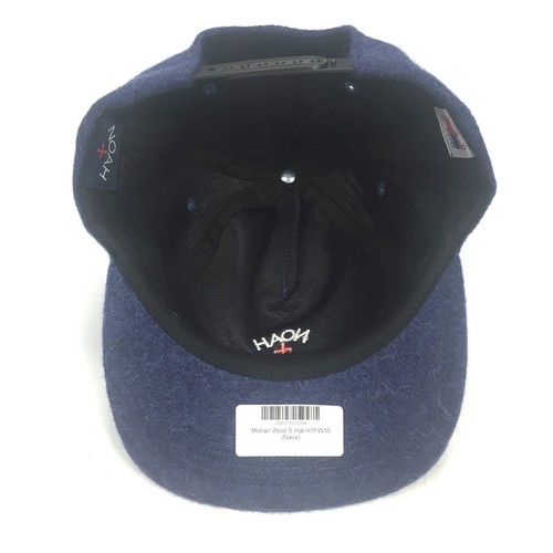 NWT Noah NY Men's Navy Blue Core Logo Embroidered Mohair Wool Hat Cap ...