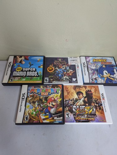 **No Games** Lot of 5 Nintendo DS 3DS Empty Cases W/ Manuals Mario ...