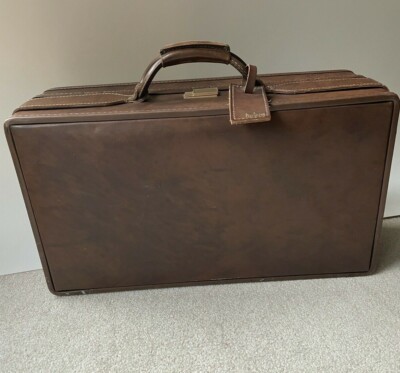 Hartmann Woodbox Belting Pullman Suitcase Brown Vintage (No Keys) Vinyl ...