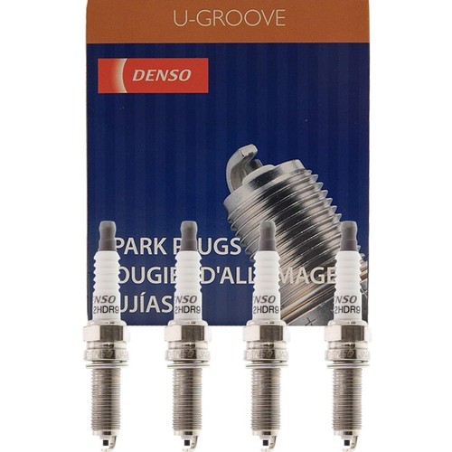 Genuine DENSO U-Groove Spark Plug 4PCS Set for Hyundai/ Kia/ Mercedes ...