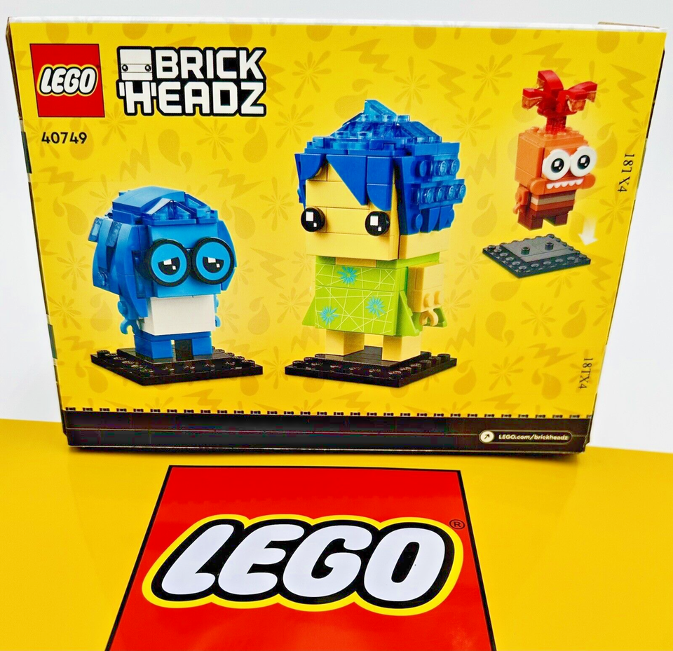 LEGO 40749 Brickheadz Disney Pixar Inside Out 2 Joy, Sadness & Anxiety ...