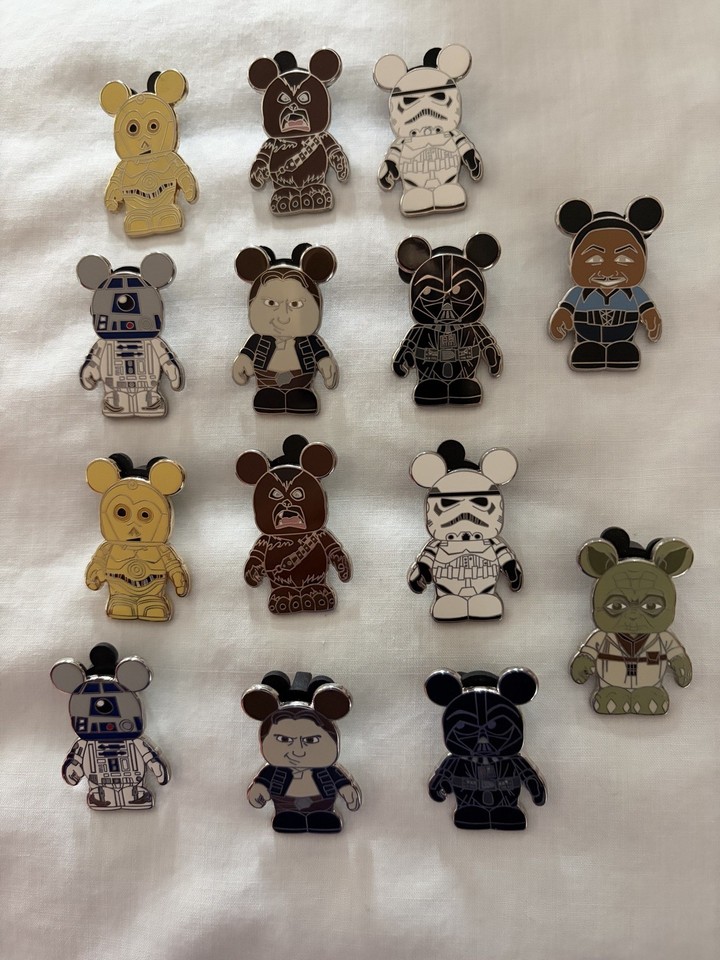 Star Wars Disney Pins Lot of 23. All authentic; some rare! Rebel Spy ...
