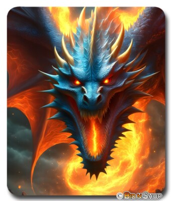 FIERCE FIRE DRAGON - Mousepad / PC Mouse pad - Dungeons Dragons Gaming ...
