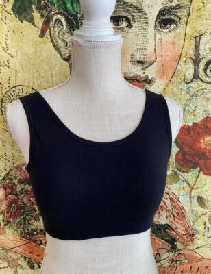 Bali Studio Collection Seamless Ribbed Lounge Bra Black New | eBay