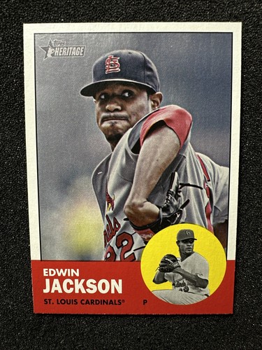 EDWIN JACKSON #22 2012 Topps Heritage Baseball QTY St. Louis Cardinals ...