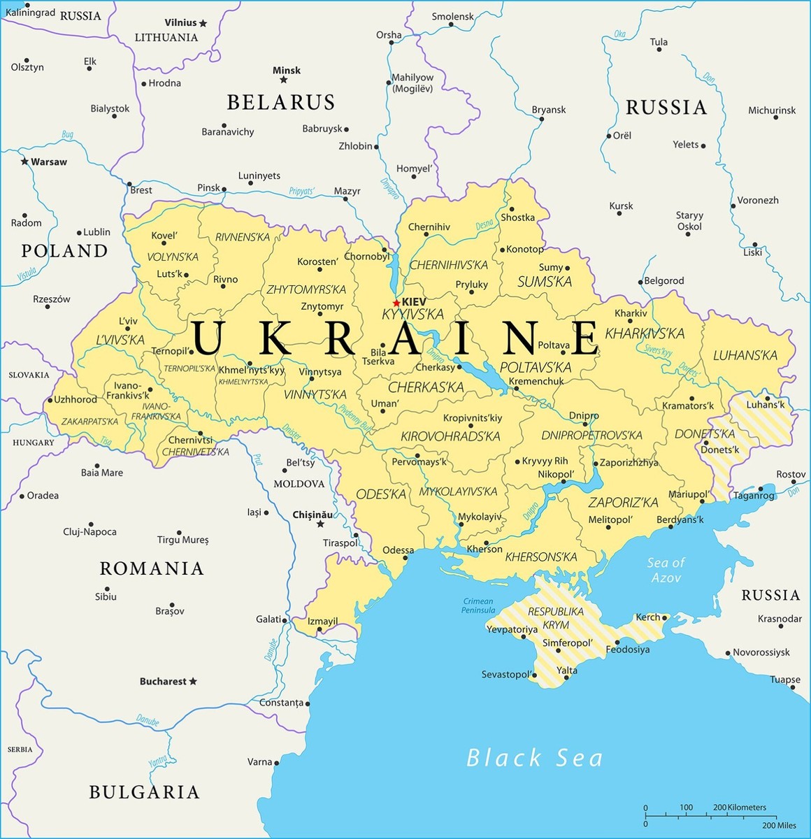 Ukraine Map Geography Of Ukraine Map Of Ukraine Partition Of Ukraine