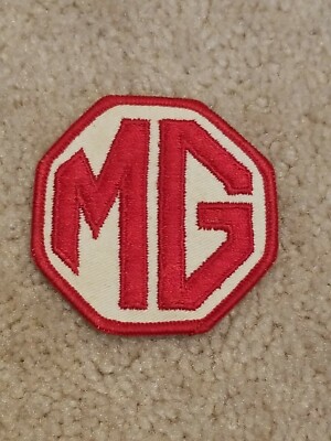 VINTAGE MG Embroidered Octagon Patch | eBay