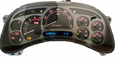 RED LED 06-07 Chevy Silverado Escalade style DIESEL Instrument Cluster ...