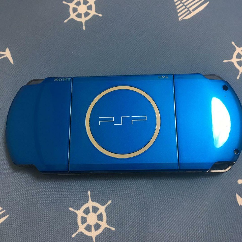 Playstation Portable PSP - 3000 VB Excellent Condition Vibrant Blue ...