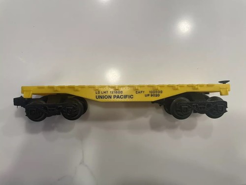 Lionel O Gauge 41' Union Pacific UP 9020 Model Train Flat Skid Car with ...