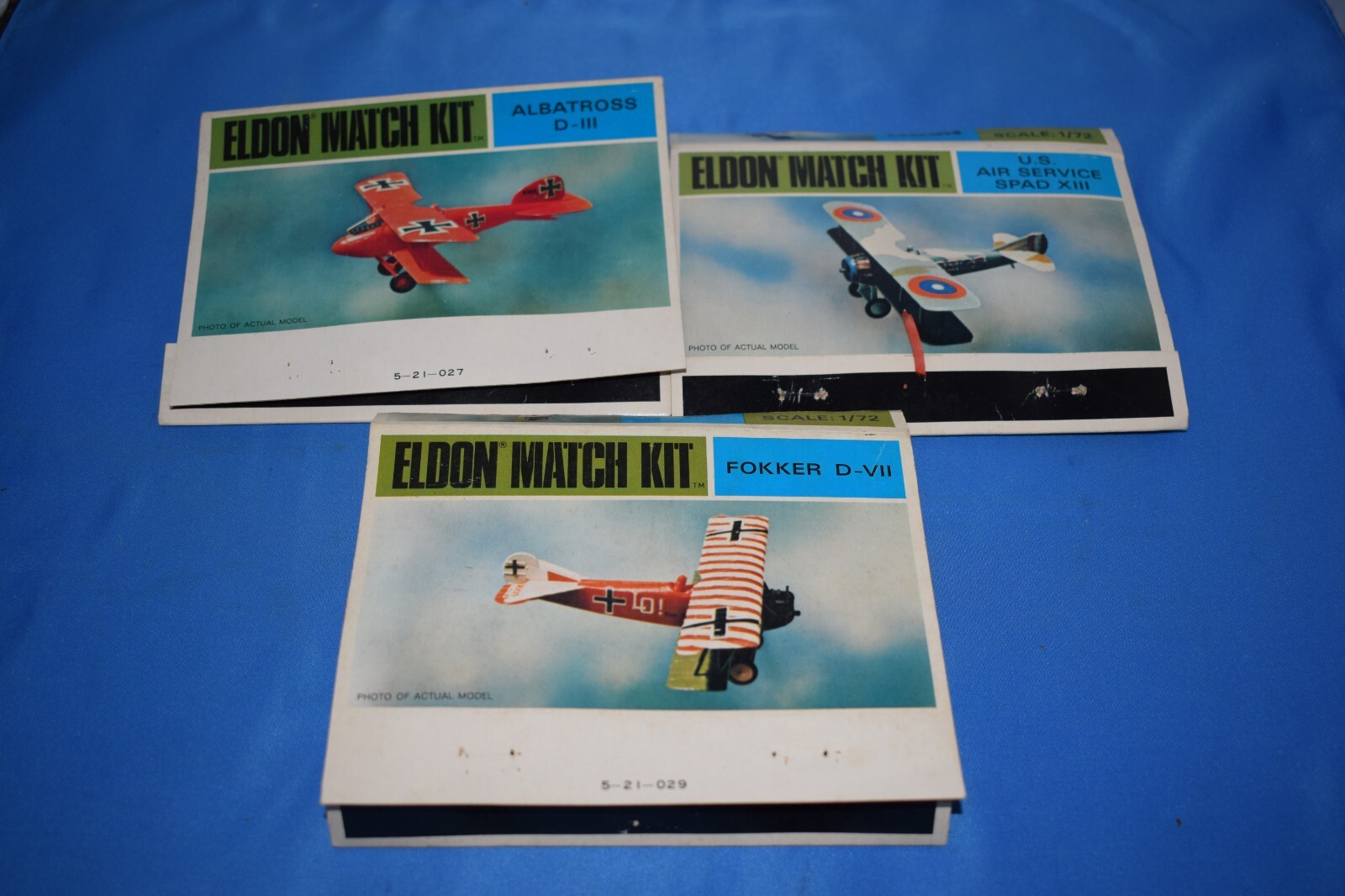 LOT OF 3 Eldon Match Kit Fokker D-VII - Albatross air service JS-12 | eBay
