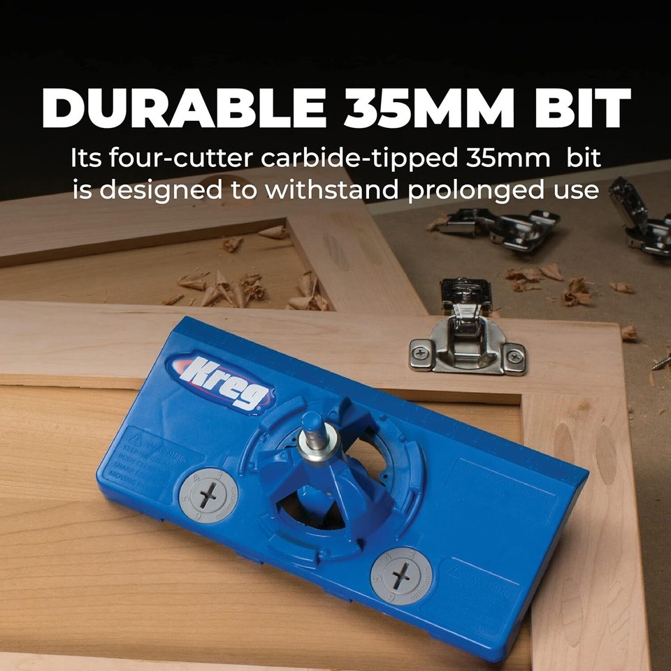 Kreg KHI-Hinge Concealed Hinge Jig - Drill Perfect Holes for Cabinet ...