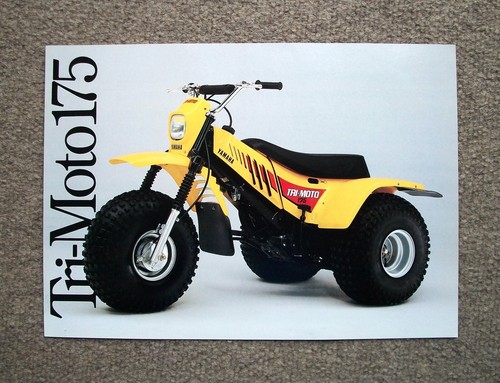 (YT175) YAMAHA TRI-MOTO 175 sales literature/sales brochure (NOS-not a ...