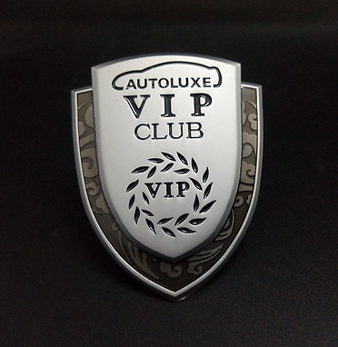 3D Metal VIP Club Auto Luxury JDM Car Trunk Fender Emblem Badge Decal ...