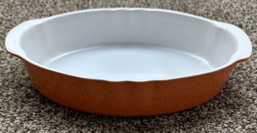 Cerutil Stoneware Portugal Orange 10.5" x 7" Casserole Oven Safe Baking ...