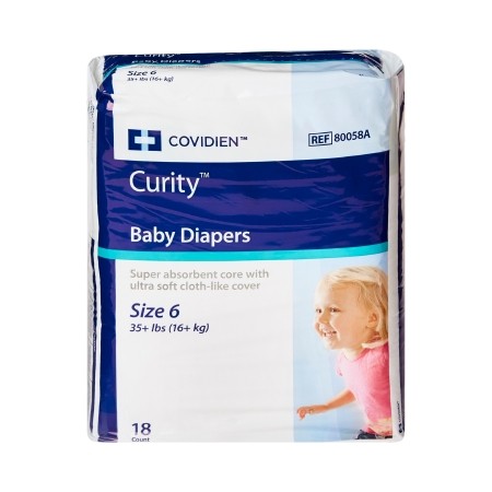 Unisex Baby Diaper Curity™ Size 6 Disposable Heavy Absorbency | eBay