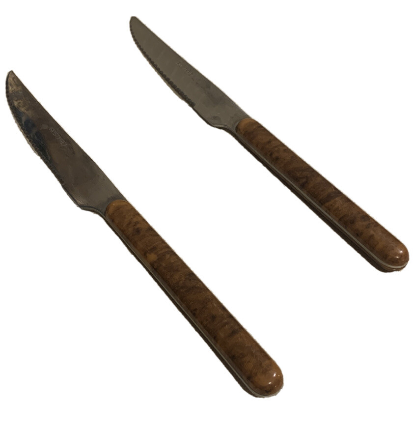 EICHENLAUB ROSTFREI German Dinner Knives BAKELITE Stainless Flatware ...