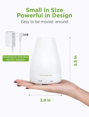 InnoGear Essential Oil Diffuser, Upgraded Diffusers for Essential Oils ...