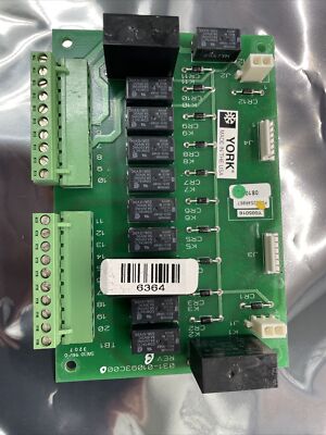 York Chiller Relay Control Board 031-01093C00 REV Y005016 | eBay