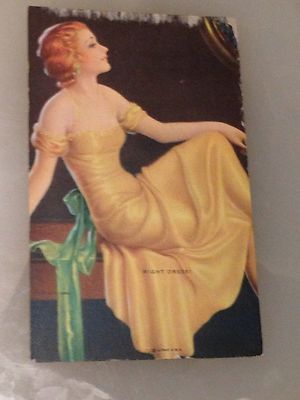 Pin Up Girl Original Mutoscope card "Right Dress" v2 1940's WWII ...