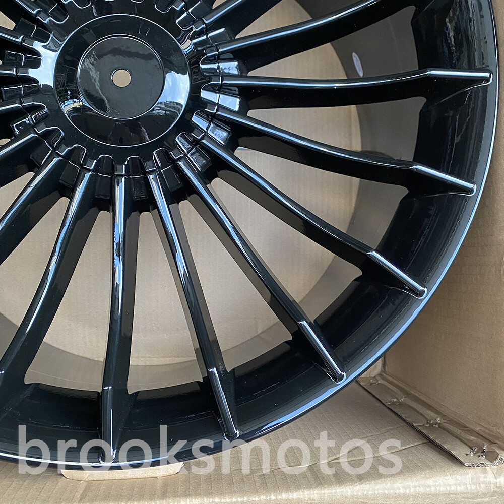 20" GLOSS BLACK FULL WHEELS RIMS FITS FOR BMW 7 SERIES 740 745 750 E38 ...