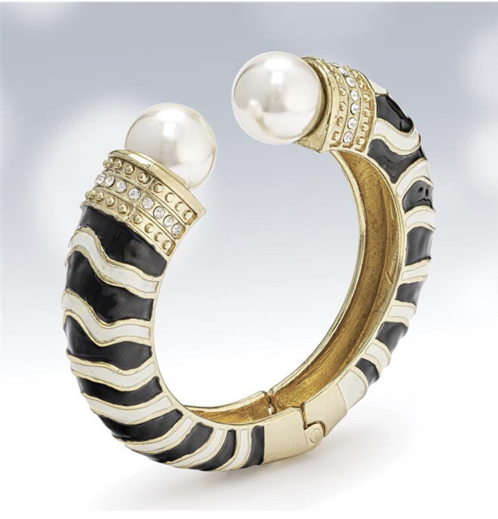 Stauer Parke Avenue Cuff bangle Zebra bracelet | eBay